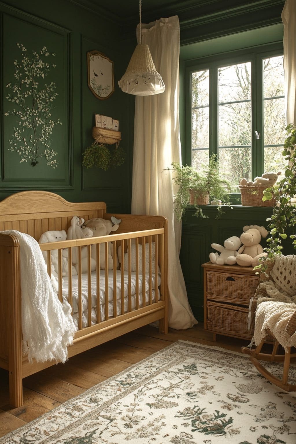 Forest Green Apartment Aesthetic Perfect for Nature Lovers