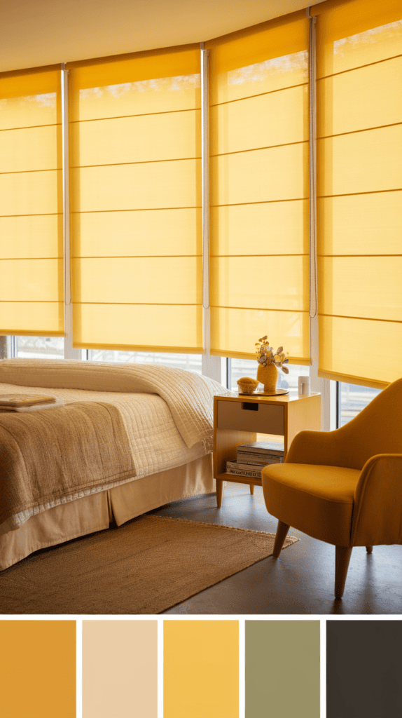 10 Stunning Yellow Blinds Bedroom Ideas to Brighten Your Space
