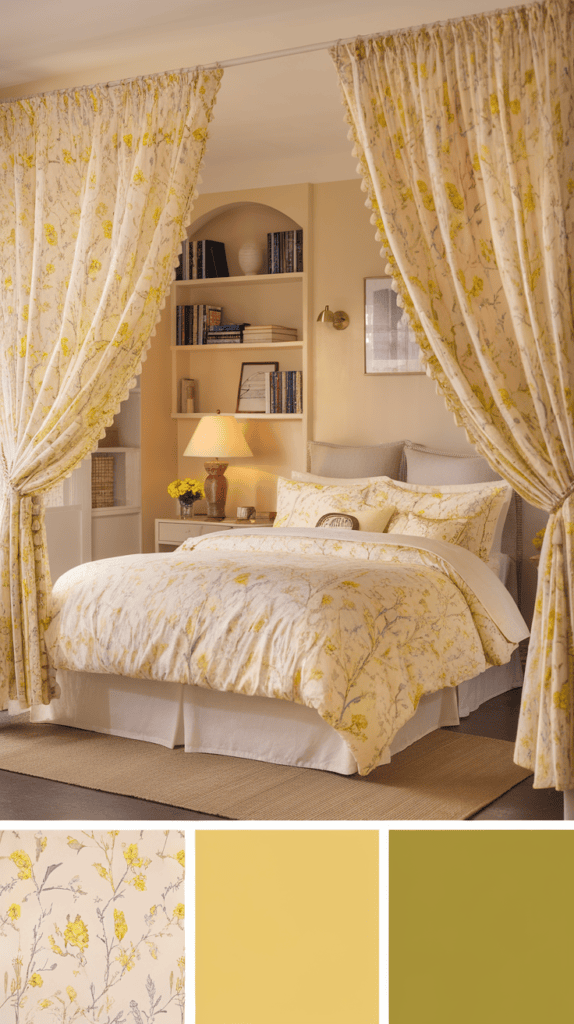 10 Eclectic Yellow Bedroom Ideas to Brighten Your Space