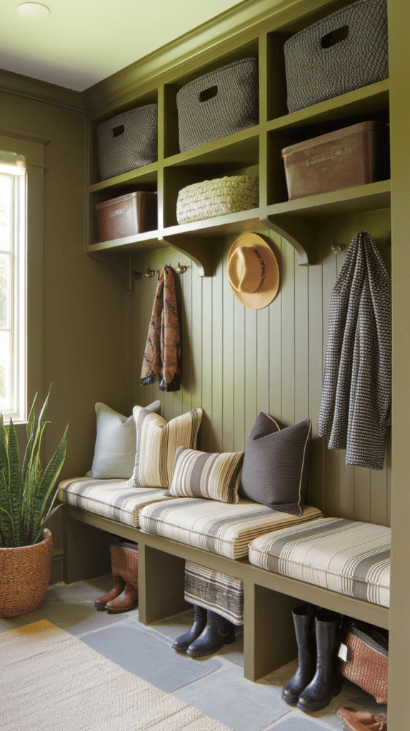 10 Stunning Olive Mudroom Ideas for a Fresh Look