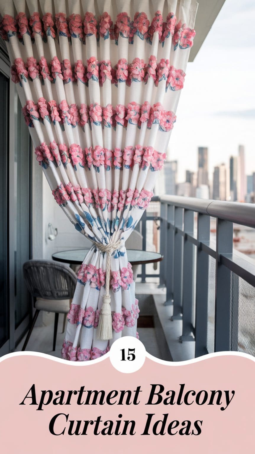 15 Stylish Apartment Balcony Curtain Ideas for Privacy