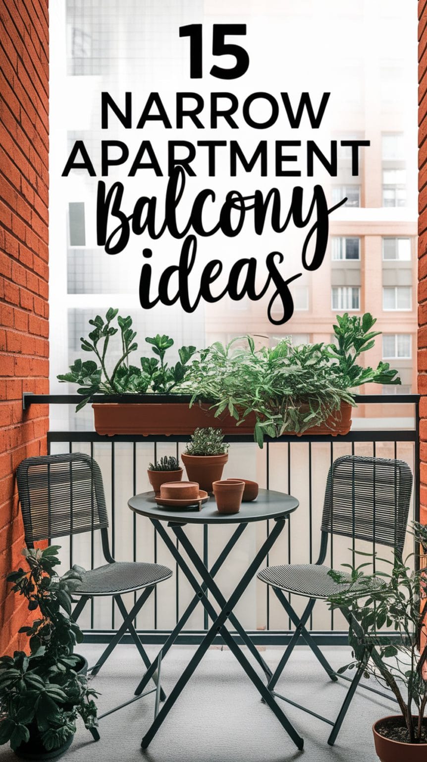 15 Narrow Apartment Balcony Ideas