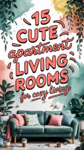 15 Cute Apartment Living Room Designs for Cozy Spaces