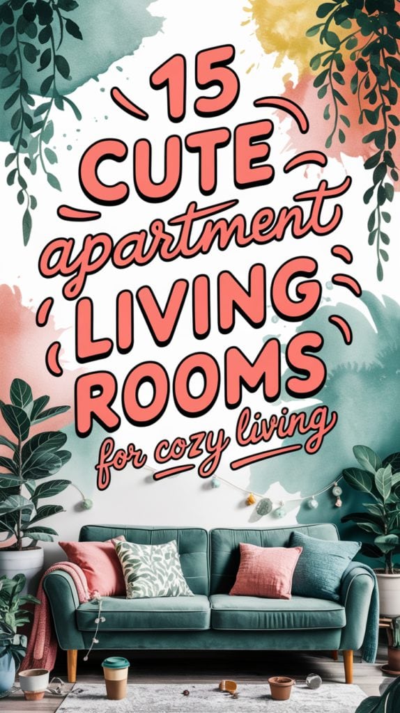 15 Cute Apartment Living Room Designs for Cozy Spaces