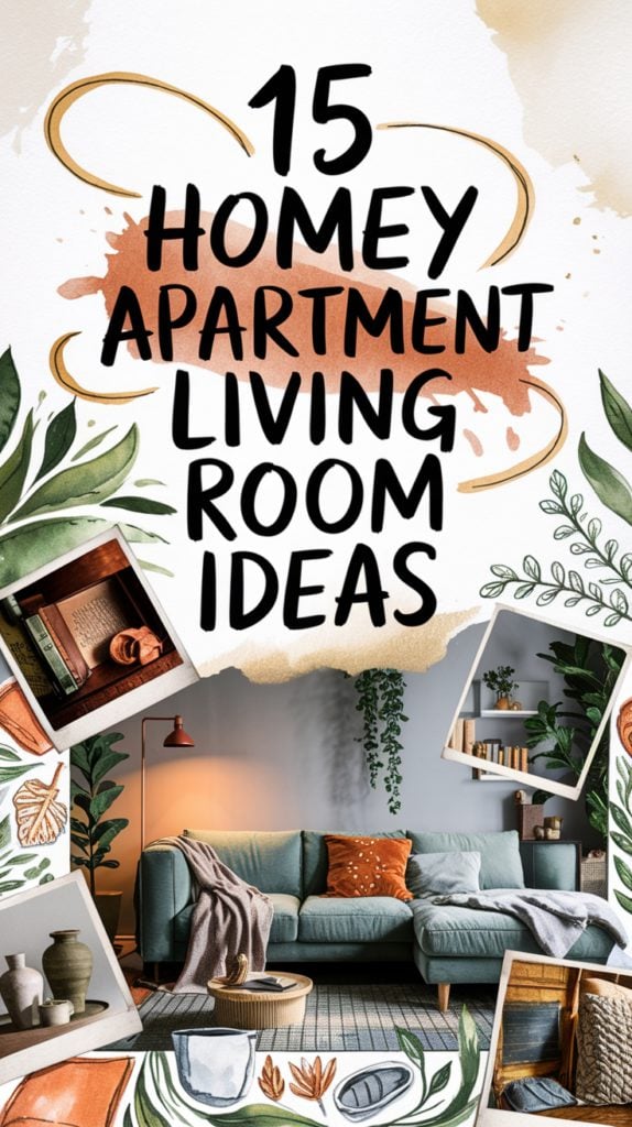 15 Unique Homey Apartment Living Room Designs for Comfort