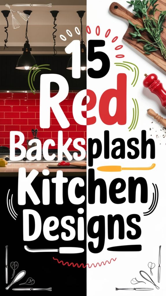 15 Stunning Red Backsplash Kitchen Designs to Inspire You