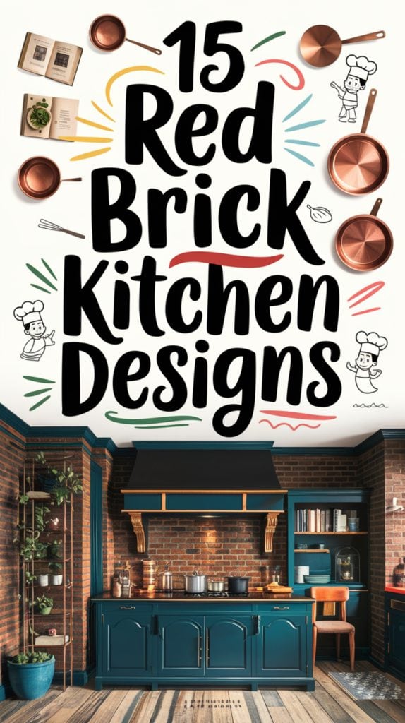 Inspiring 15 Red Brick Kitchen Designs for Your Home