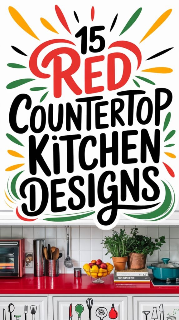 15 Stunning Red Countertop Kitchen Designs for Your Home