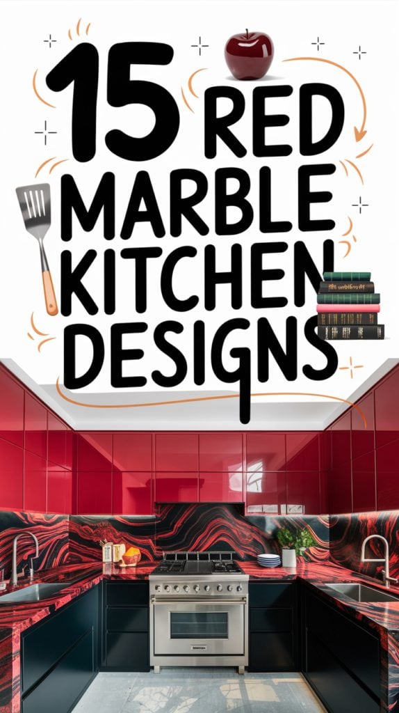 15 Stunning Red Marble Kitchen Designs to Inspire You