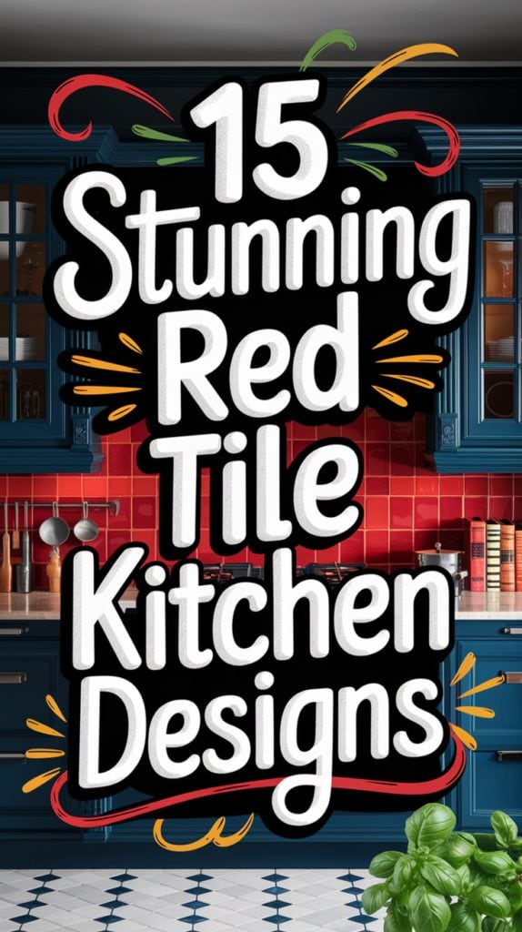 15 Stunning Red Tile Kitchen Designs for a Bold Look