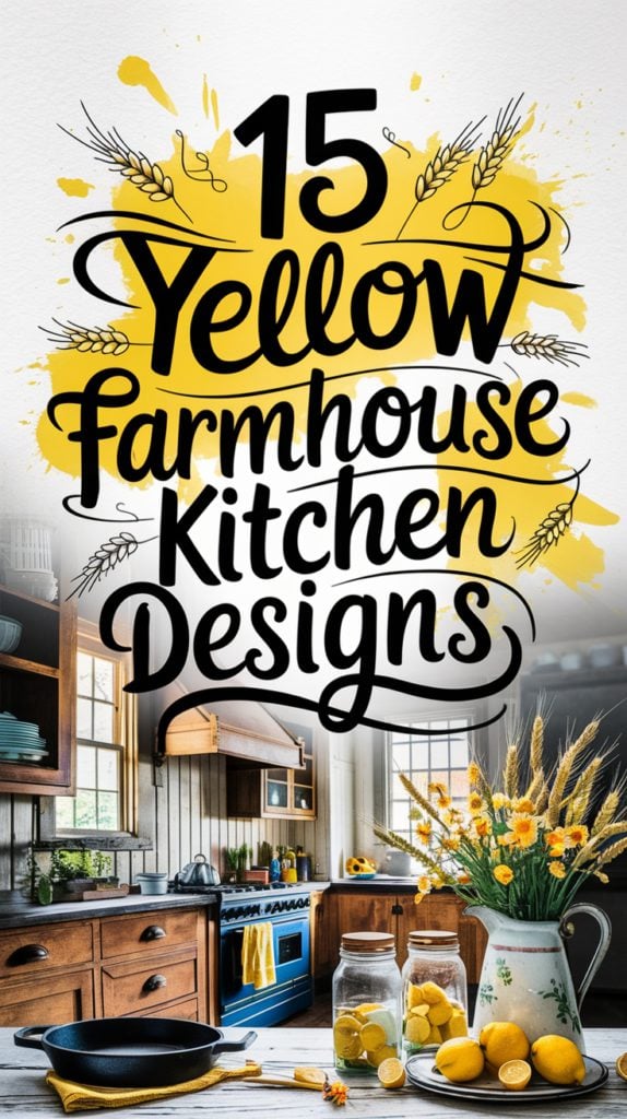 15 Stunning Yellow Farmhouse Kitchen Designs for Inspiration