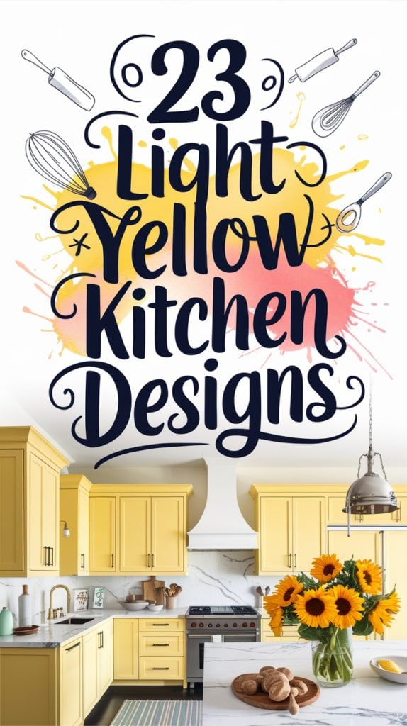 23 Light Yellow Kitchen Designs for a Bright Transformation