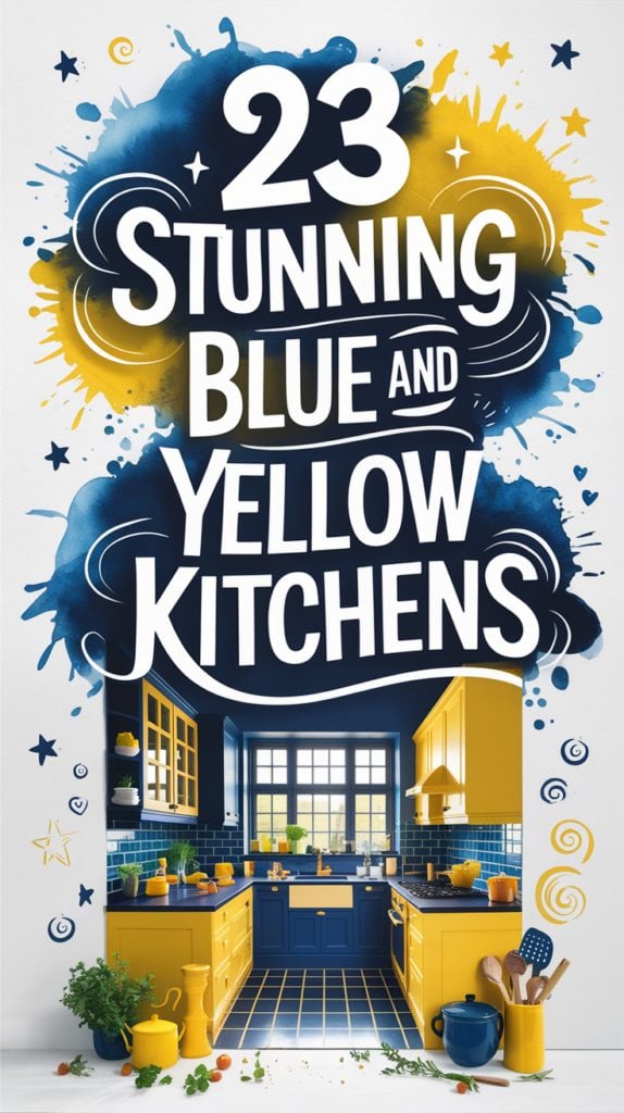 23 Stunning Blue and Yellow Kitchens for Timeless Elegance