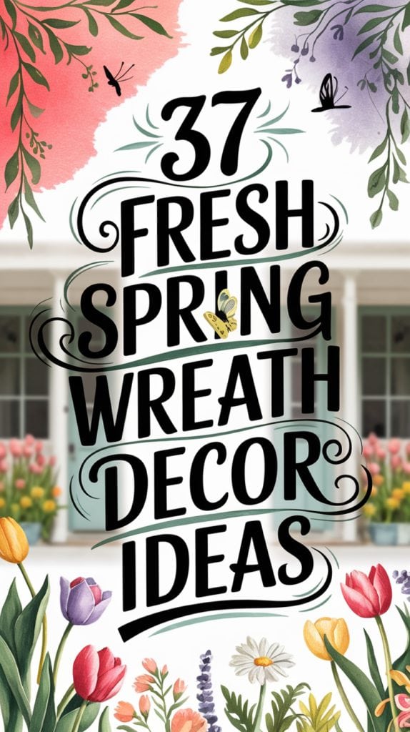 37 Spring Wreath Decor Ideas to Brighten Your Home