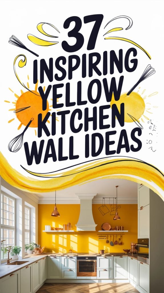37 Inspiring Yellow Kitchen Wall Ideas for Your Home