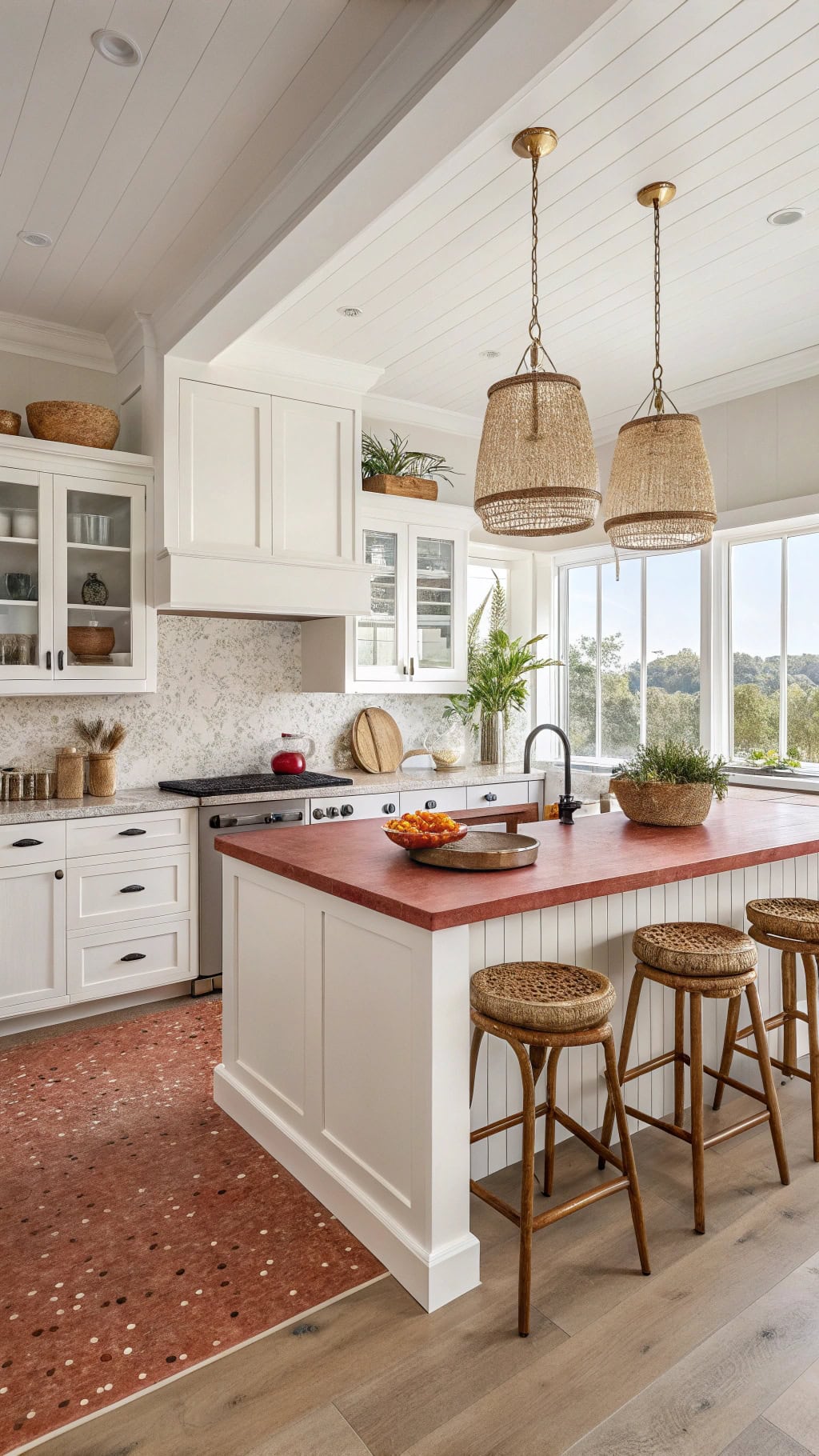 15 Stunning Red Countertop Kitchen Designs for Your Home