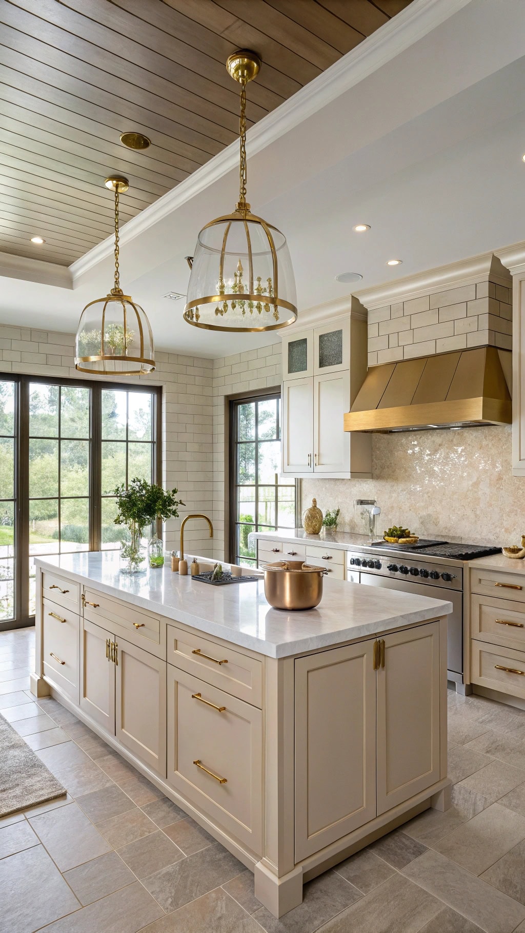 21 Stunning Gold Kitchen Designs