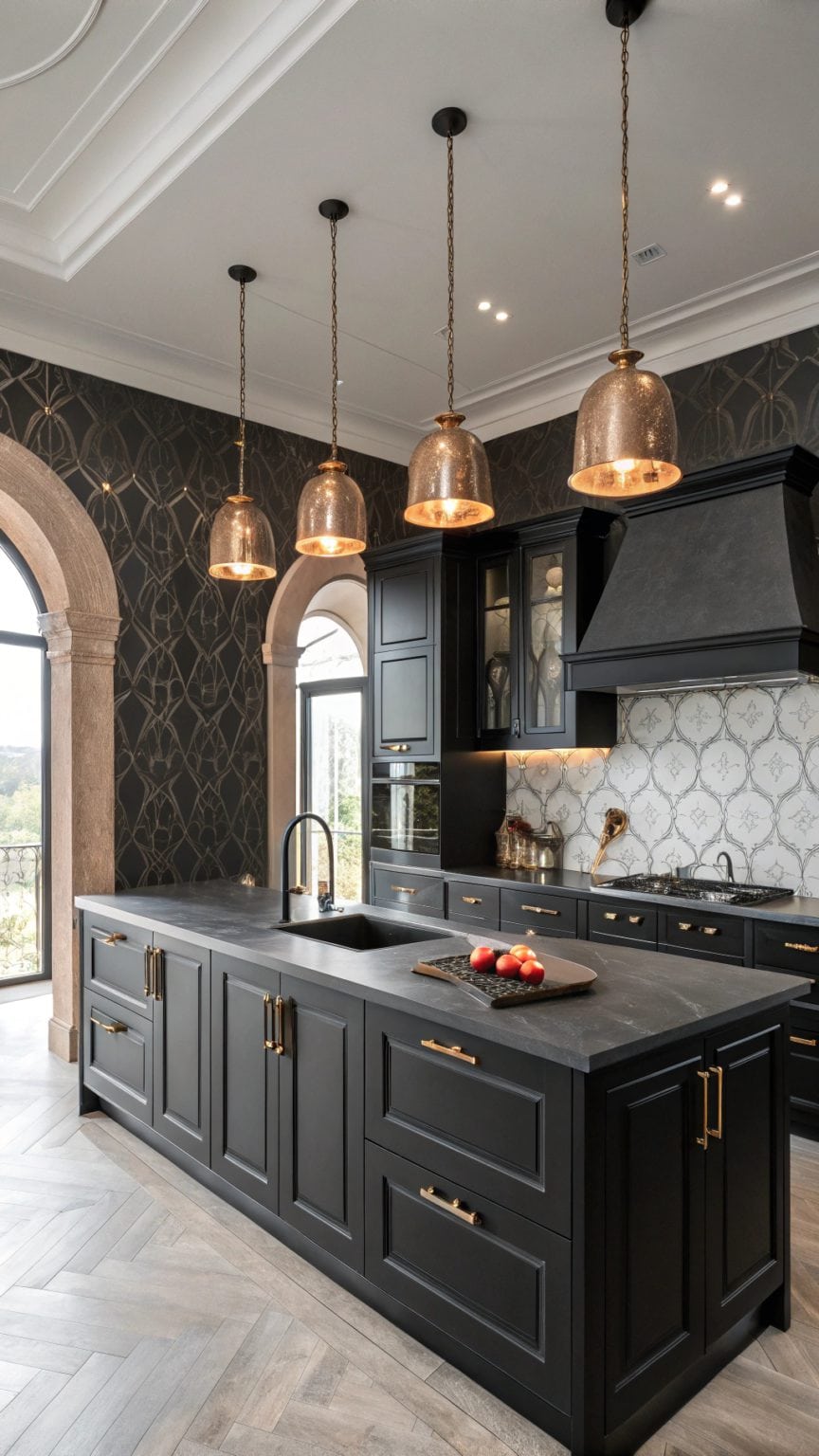 21 Stunning Gold Kitchen Designs