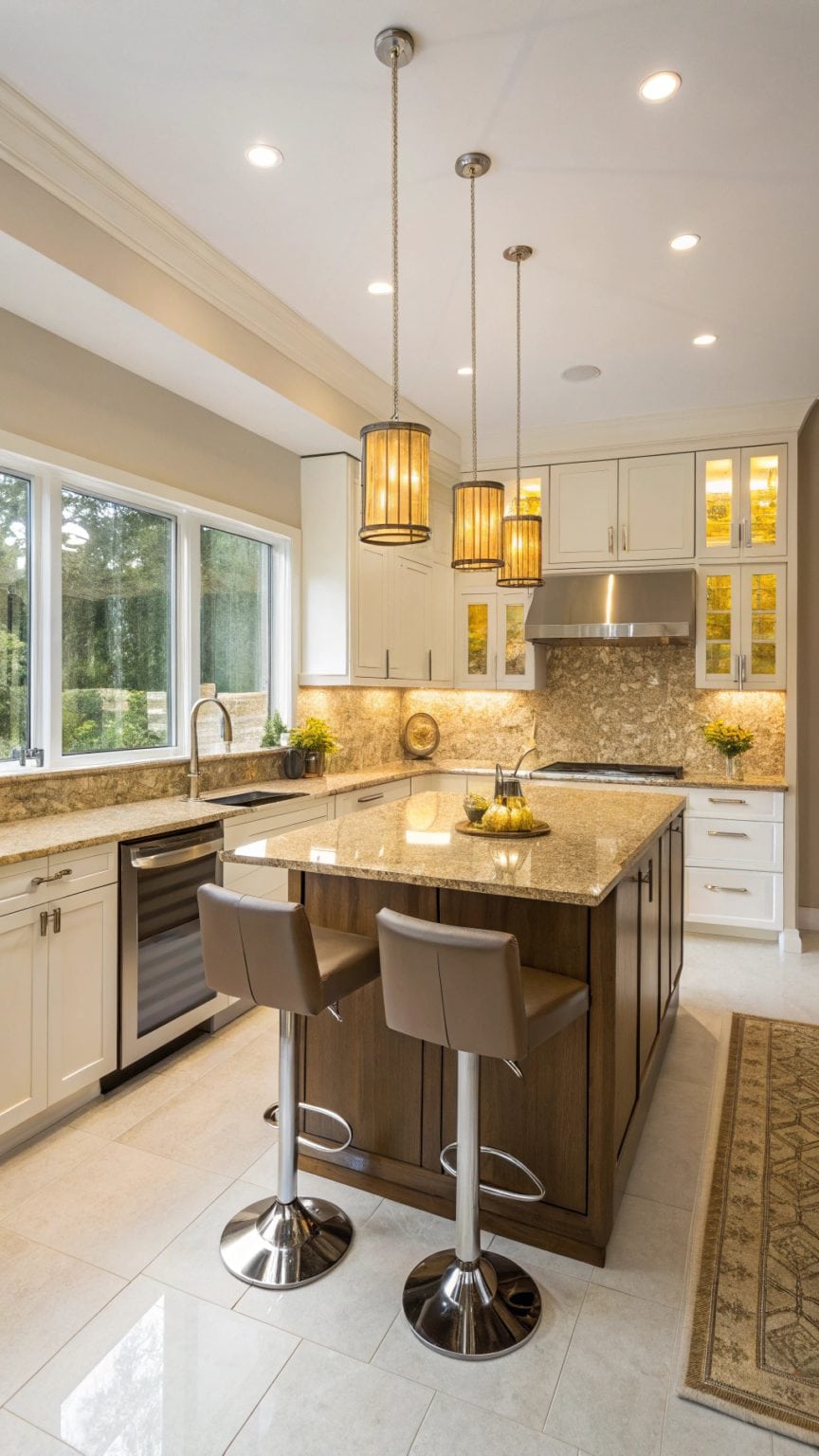 23 Beautiful Black, White, And Gold Kitchen Designs You’ll Love
