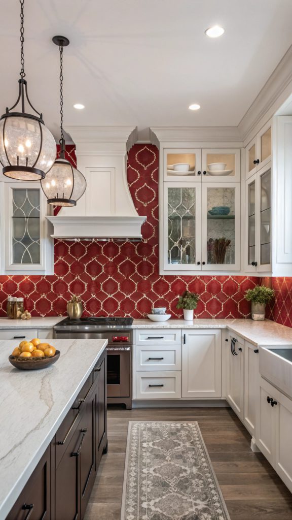 15 Stunning Kitchens with Red Accents for Your Home
