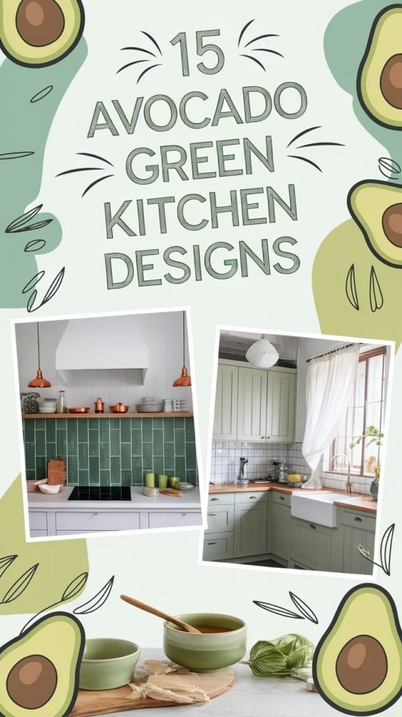 15 Beautiful Avocado Green Kitchens That Feel Both Trendy And Timeless