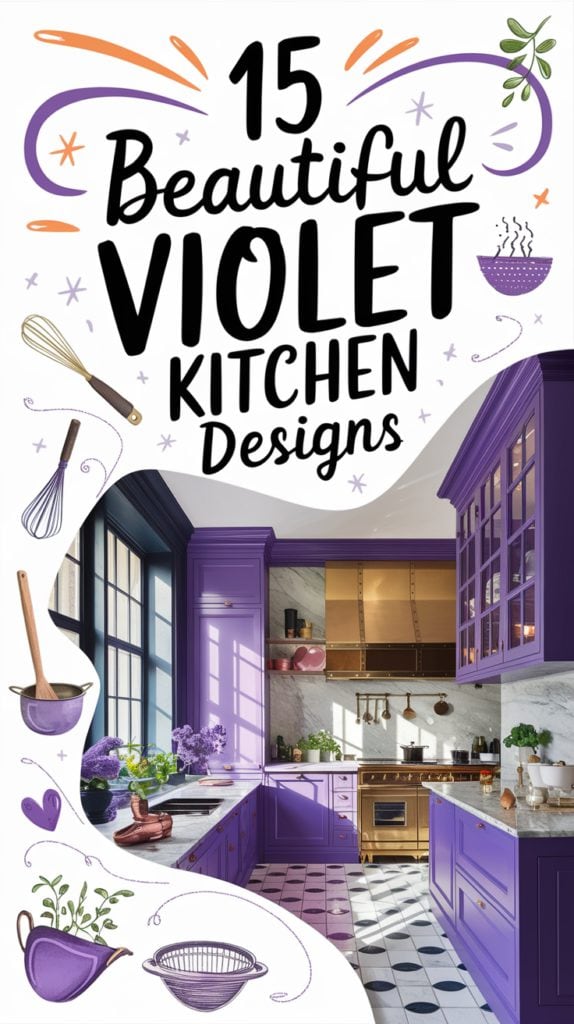 15 Beautiful Violet Kitchen Designs to Elevate Your Home