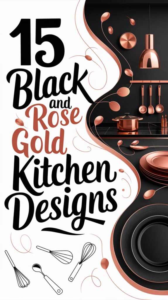 15 Stylish Black and Rose Gold Kitchen Designs You’ll Love