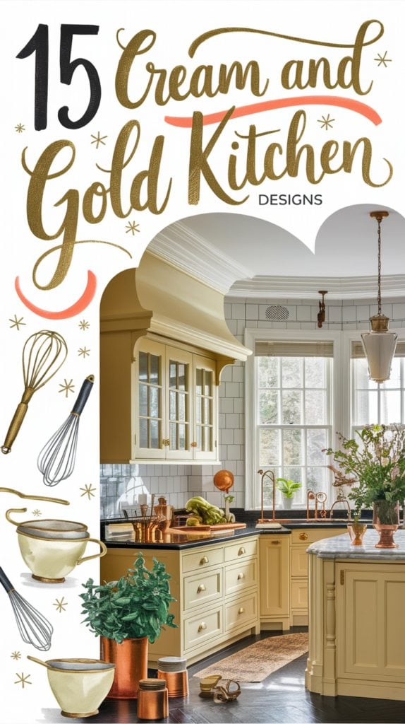 15 Elegant Cream and Gold Kitchen Designs for Your Home