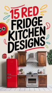 15 Stunning Red Fridge Kitchen Designs to Inspire You