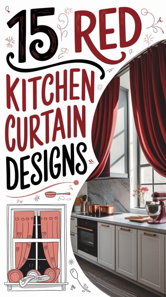 15 Stunning Red Kitchen Curtain Designs for Your Home