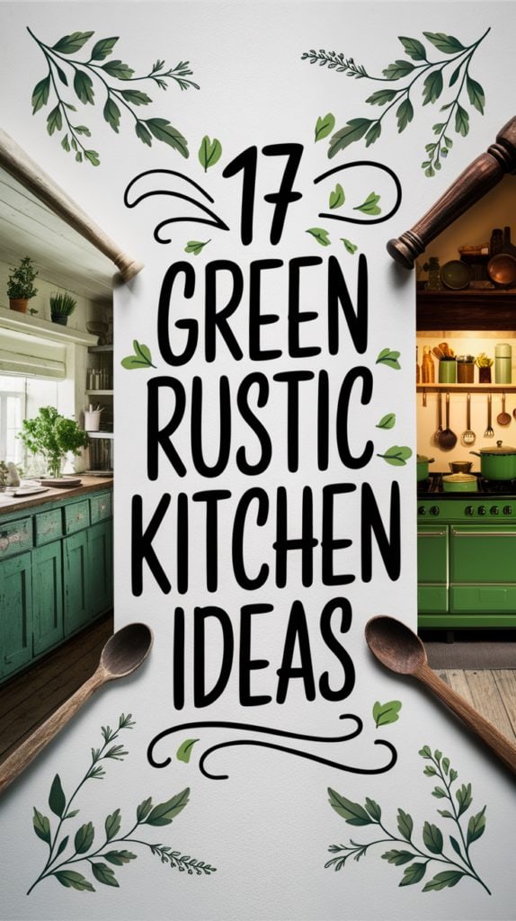 17 Stunning Green Rustic Kitchen Designs That Bring Nature Indoors