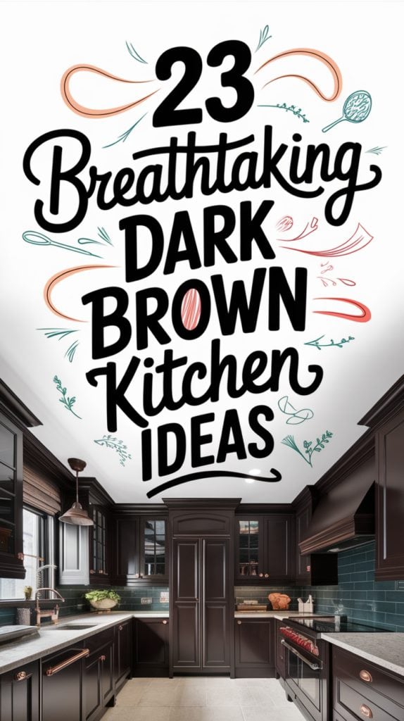 23 Breathtaking Dark Brown Kitchen Ideas For Your Dream Home