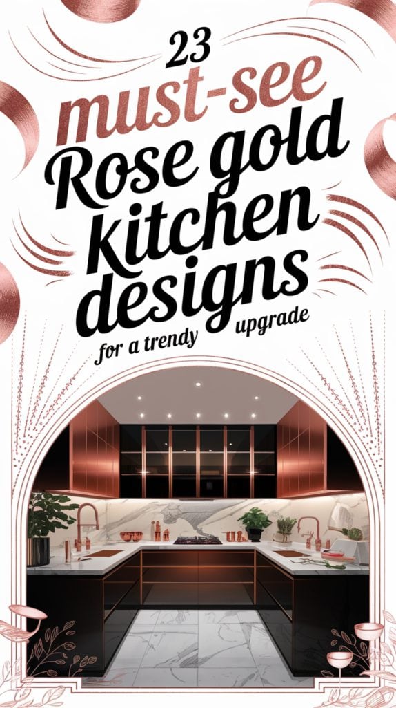 23 Must-See Rose Gold Kitchen Designs for a Trendy Upgrade