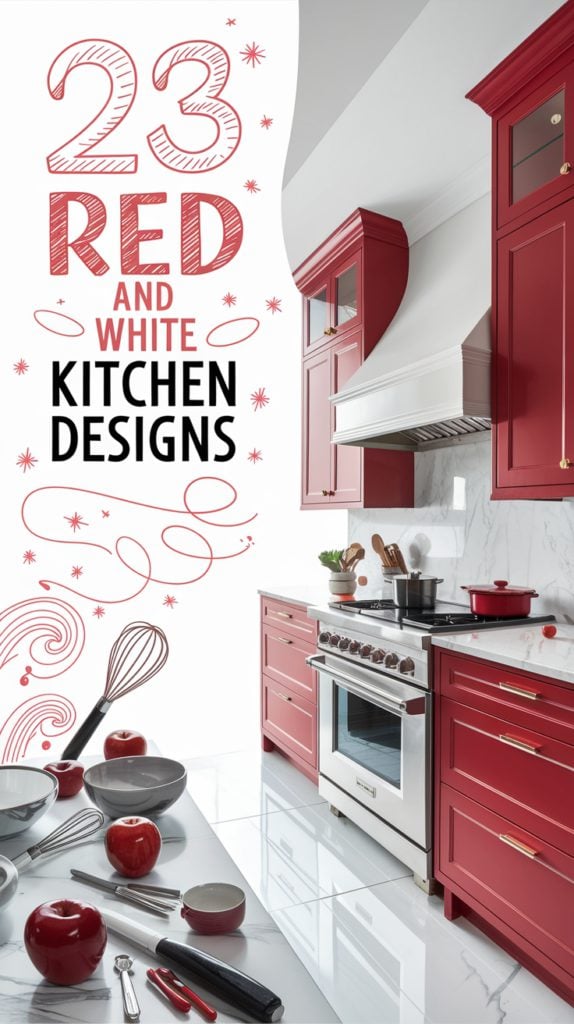 23 Stunning Red and White Kitchen Designs for Your Home