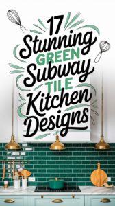 17 Stunning Green Subway Tile Kitchen Designs