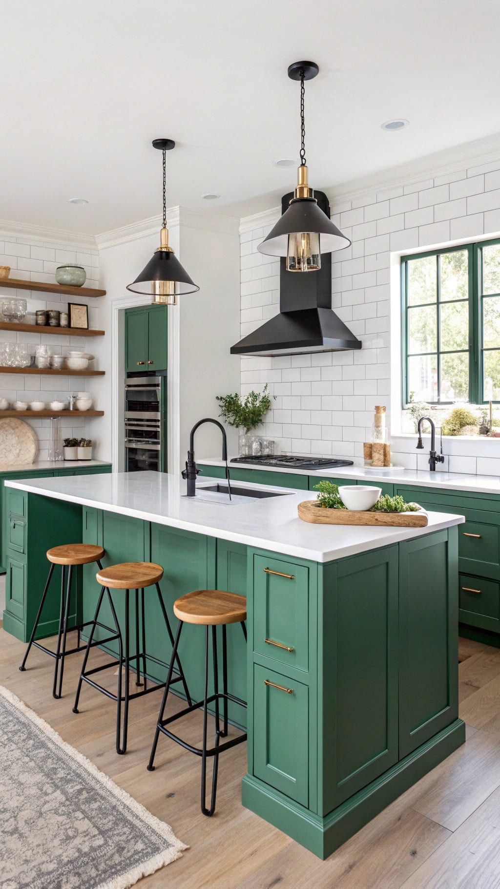 17 Practical Emerald Green Kitchen Cabinets for Today's Stylish Homeowner