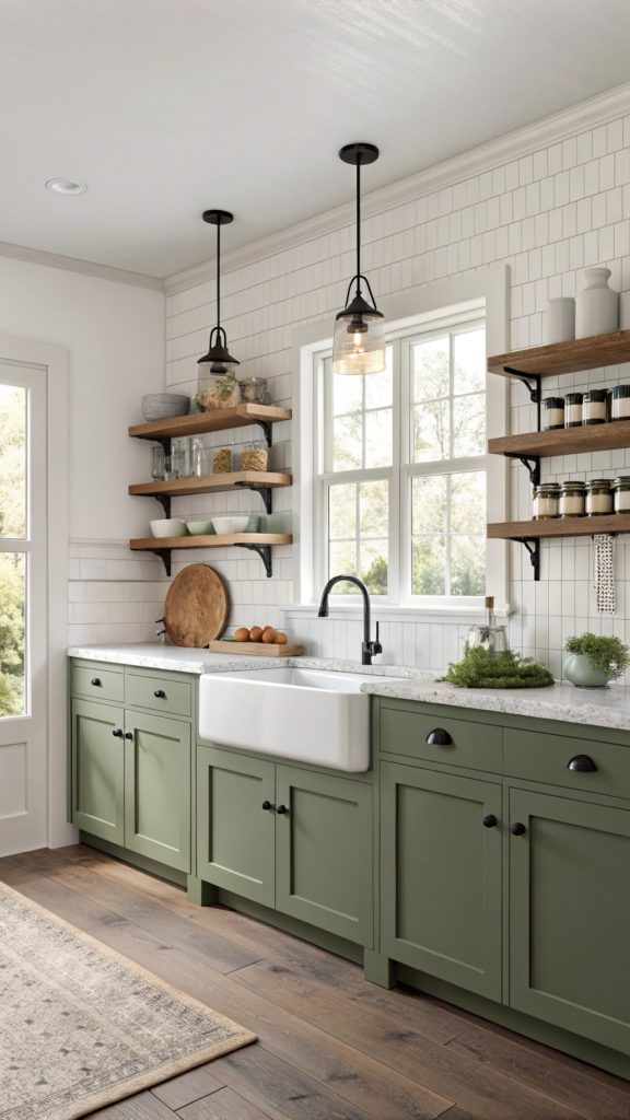 17 Adorable Green and Grey Kitchen Designs That Redefine Home Cooking