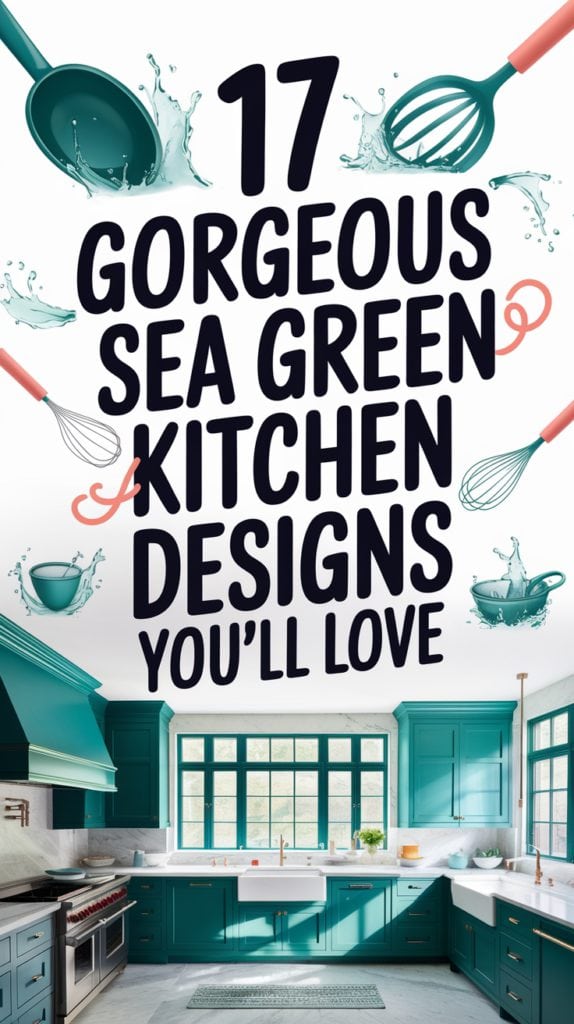 17 Sea Green Kitchen Designs You'll Love