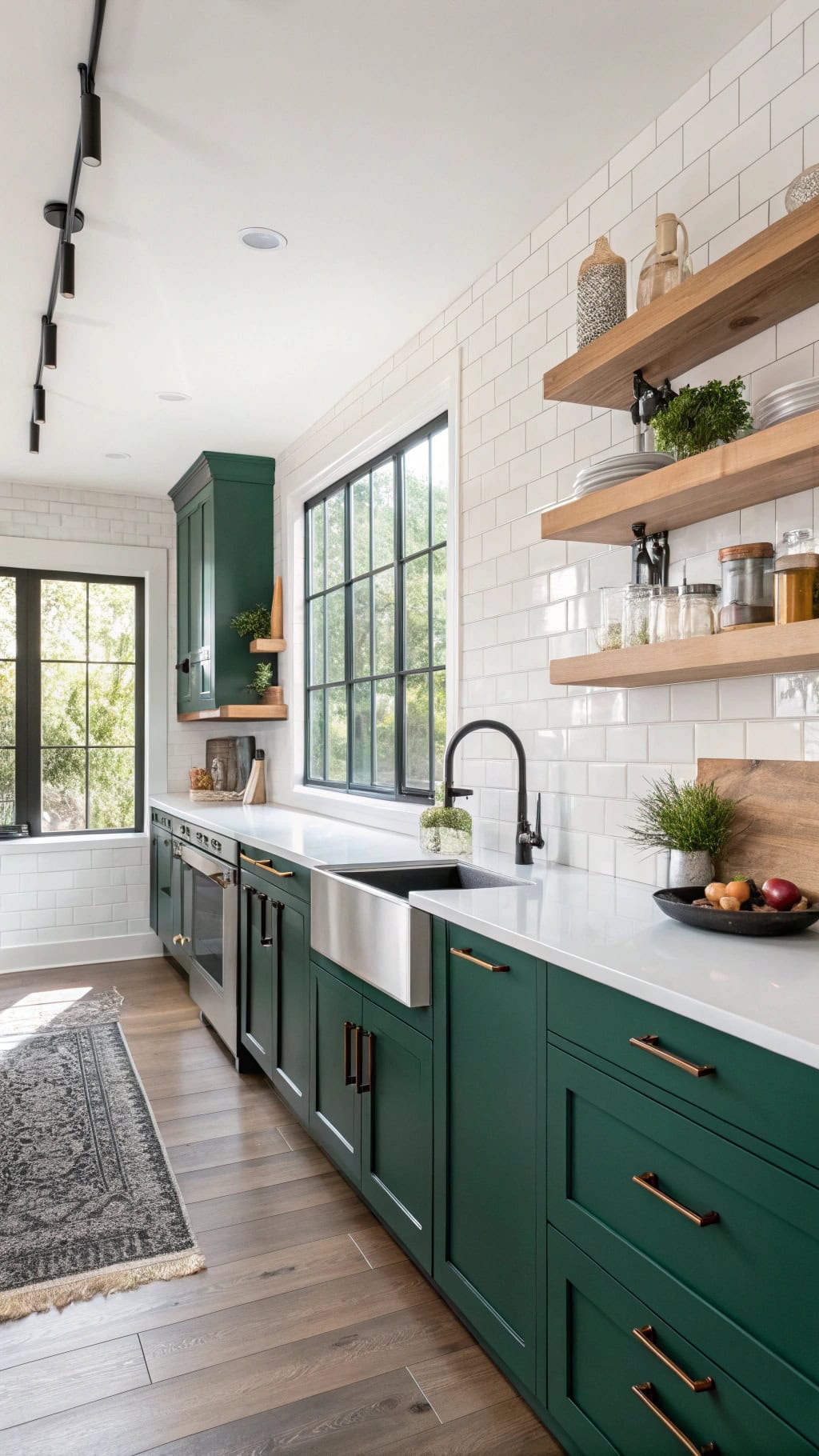 17 Must-See Dark Green and Black Kitchen Designs