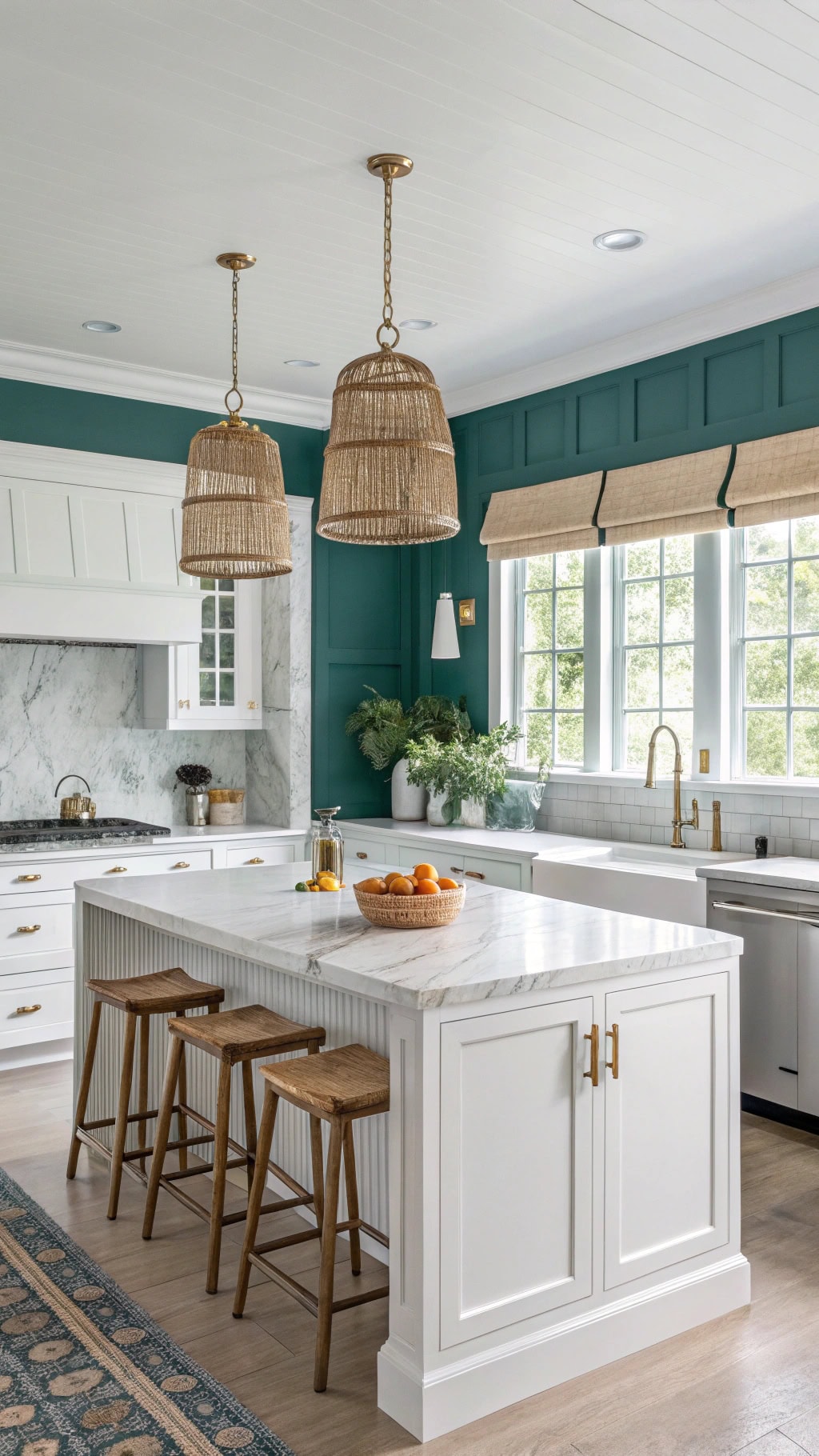 16 Green Kitchen With Black Countertop Designs