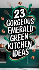 23 Gorgeous Emerald Green Kitchen Ideas