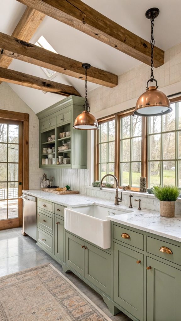 17 Adorable Green and Grey Kitchen Designs That Redefine Home Cooking