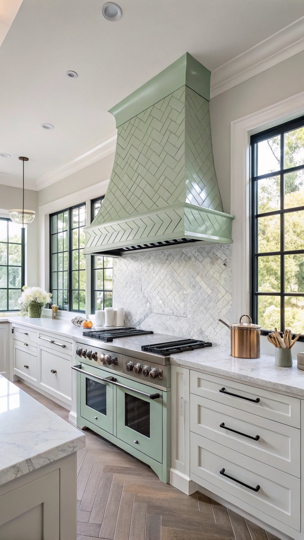 17 Stunning Light Green Kitchen Designs
