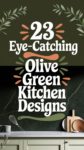 23 Eye-catching Olive Green Kitchen Designs