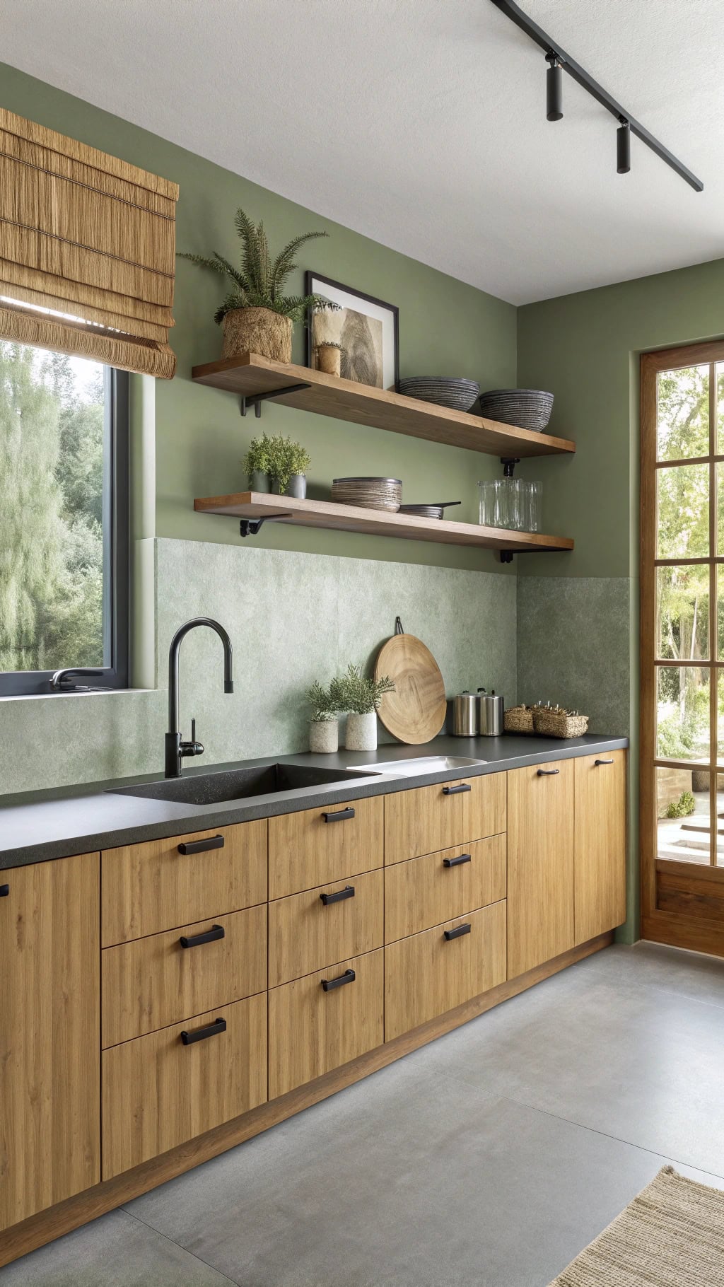 23 Eye-catching Olive Green Kitchen Designs