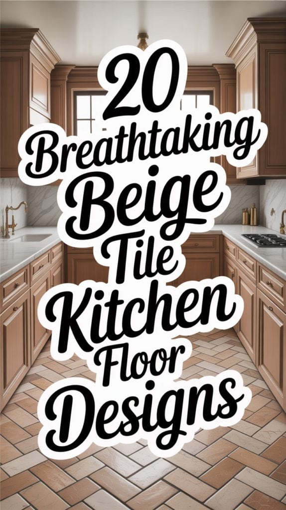 20 Breathtaking Beige Tile Kitchen Floor Designs