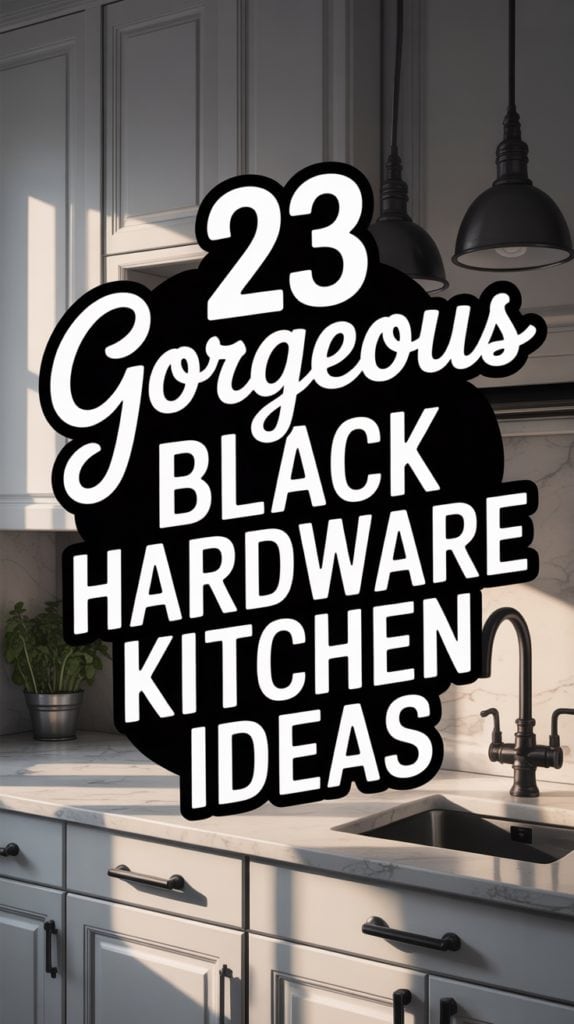 23 Gorgeous Black Hardware Kitchen Ideas