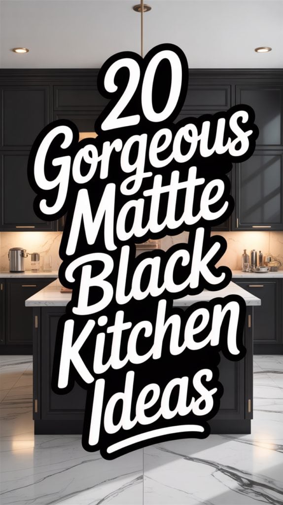 20 Gorgeous Matte Black Kitchen Ideas