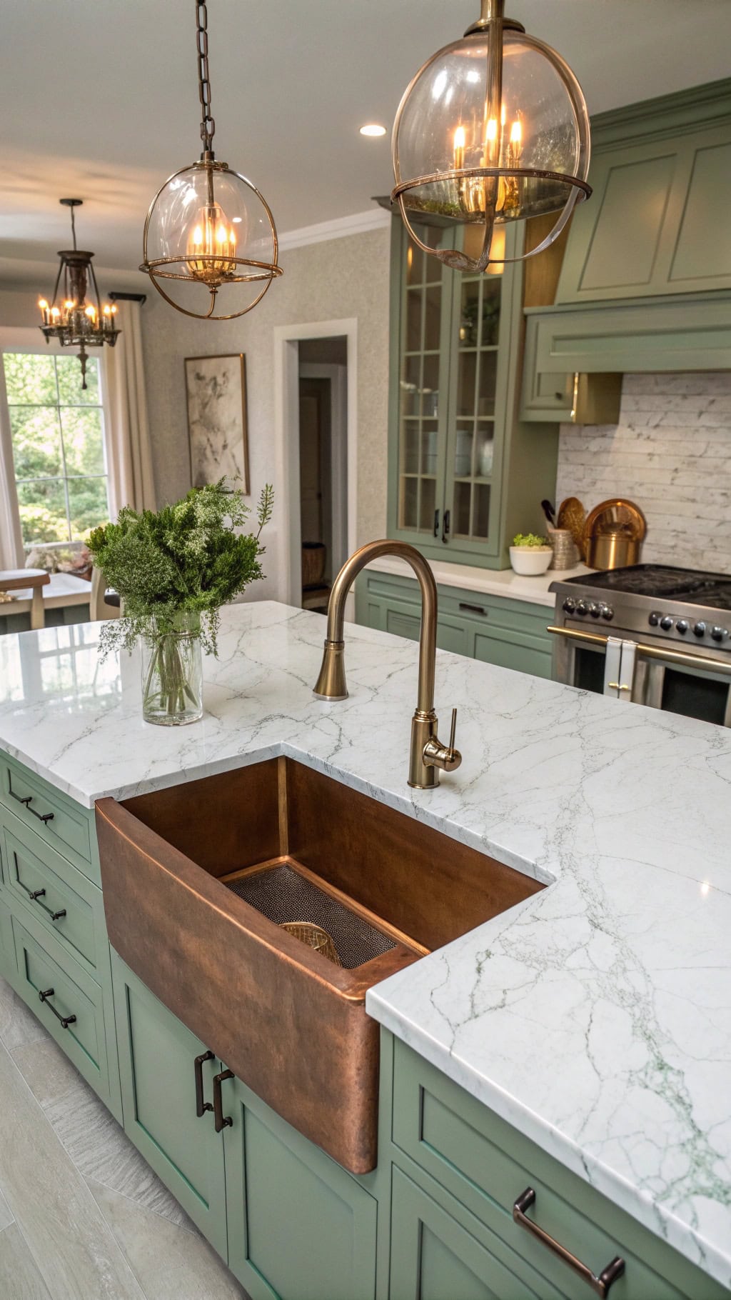 23 Perfect Copper Sink Kitchen Designs
