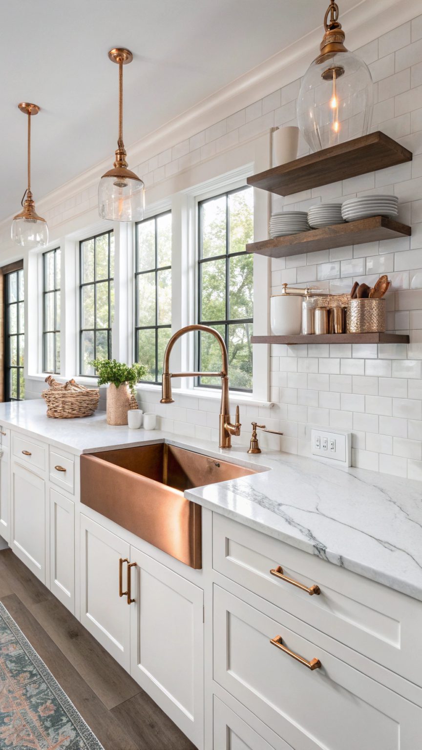 12 Stylish Copper Countertops Kitchen Designs